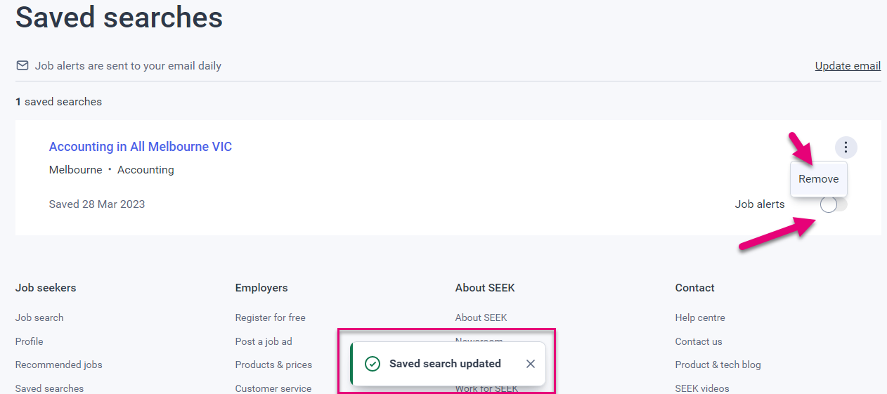 How do I save a search? - Jobsdb