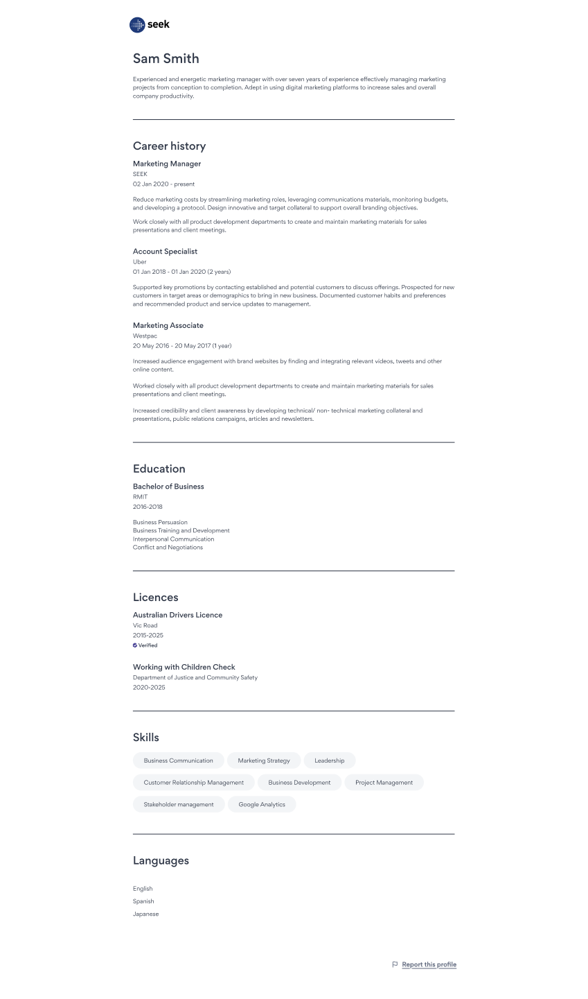 How do I share my Jobsdb Profile? - JobsDB